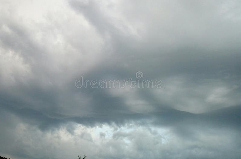 Heavy Sky Massive Clouds Wavy Stock Image - Image of massive, heavy ...
