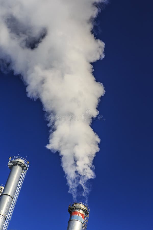 Heavy Smoke Spewed from Coal Power Plant Stock Image - Image of global ...
