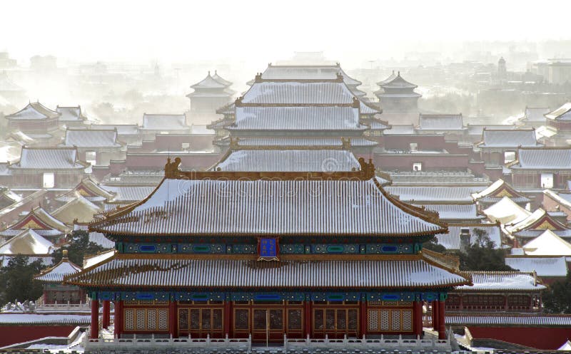 Heavy Snow Hits Beijing editorial stock image. Image of beijing - 12391409
