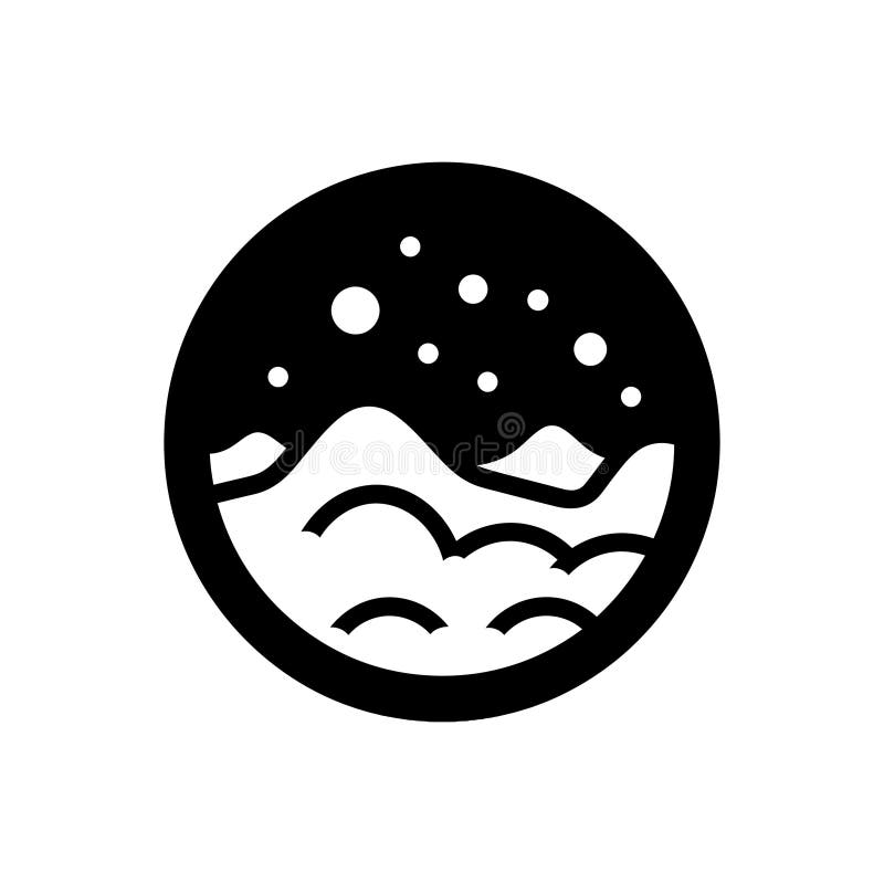 Heavy snow icon stock vector. Illustration of blizzard - 298399260