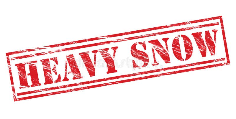 Heavy snow stamp stock illustration. Illustration of rubber - 103117373