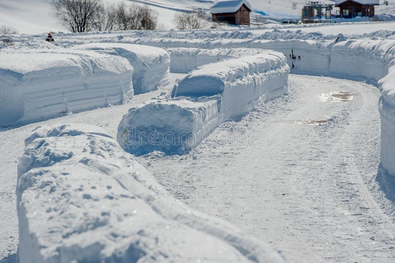 Heavy Snowfall in the Mountain Stock Image - Image of aerial, avalanche ...