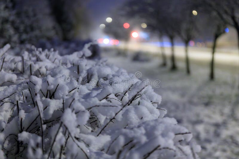 Heavy Snowfall Over Night in Poland Stock Image - Image of snowfall ...