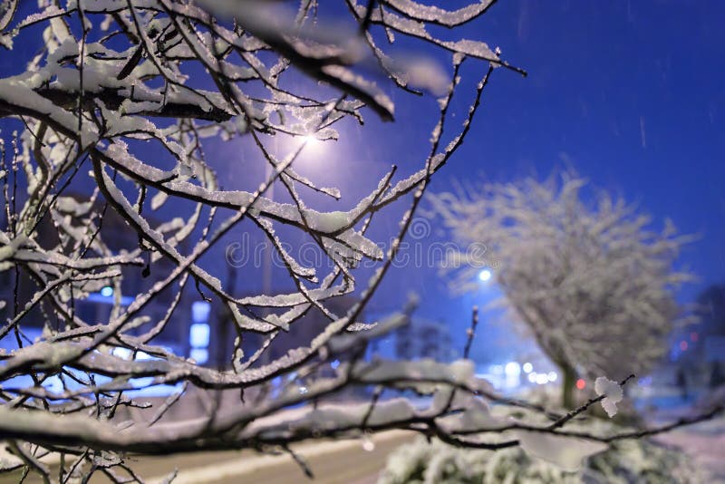 Heavy Snowfall Over Night in Poland Stock Photo - Image of dusk, attack ...