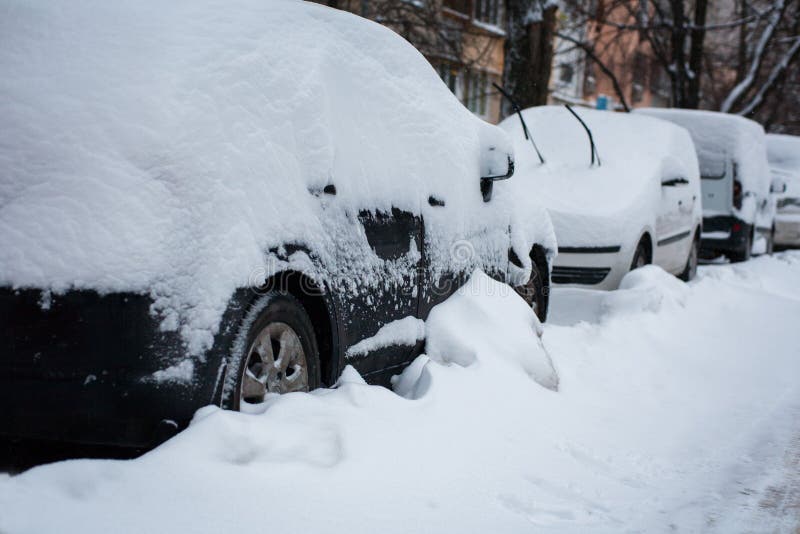 Heavy Snowfall in Town Winter Stock Photo - Image of scene, jams: 80572824