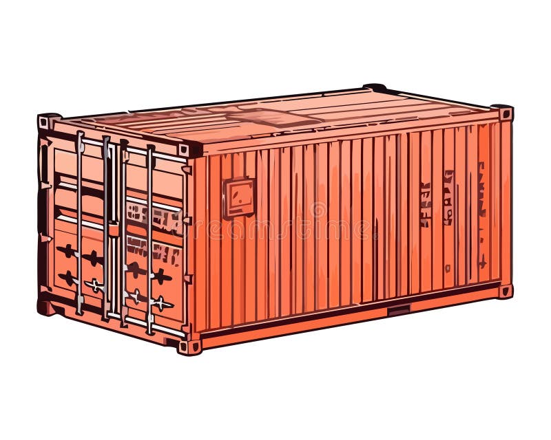 Heavy Steel Crate Carrying Cargo Stock Vector - Illustration of icon ...