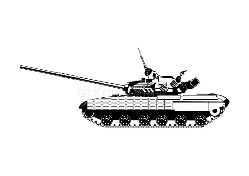 Heavy tank stock vector. Illustration of isolated, armored - 36094280