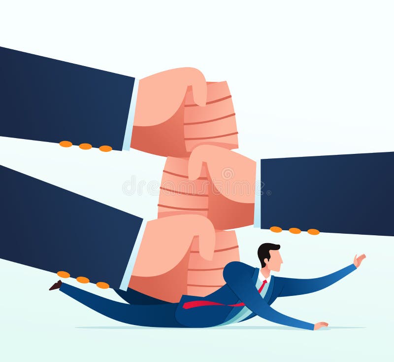 Heavy Task and Responsibility Stock Vector - Illustration of leadership ...