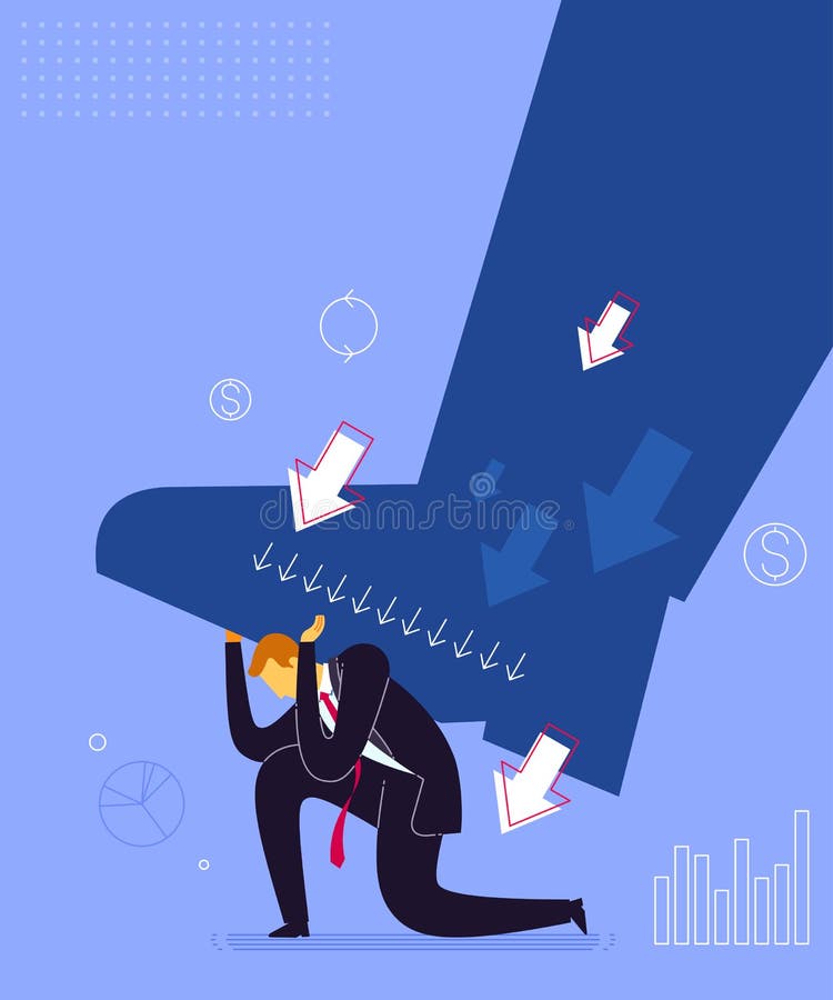 Heavy Task and Responsibility Stock Vector - Illustration of office ...