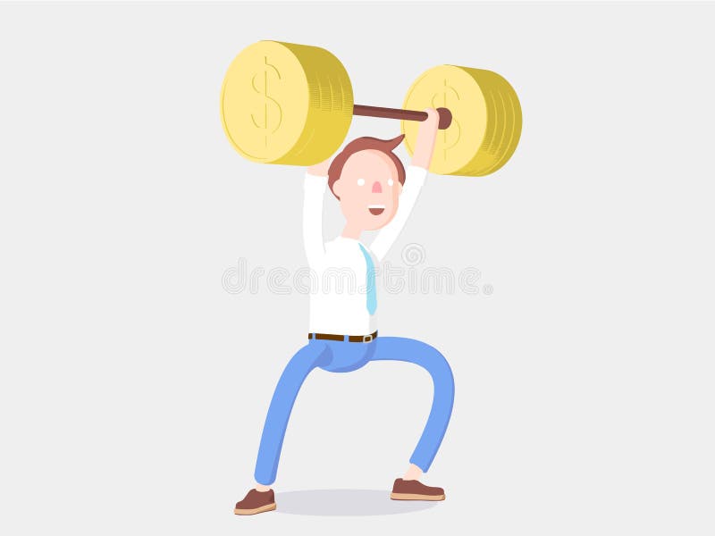 Vector Illustration. Heavy Task . Start Up. Hard Work. Stock Vector ...