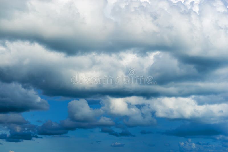 Heavy Thunderstorm Clouds Fly Low Over the Ground Stock Image - Image ...