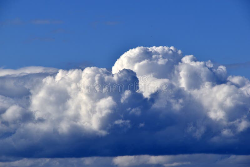 Heavy Thundery Blue Clouds with Rain and Storm Stock Image - Image of ...