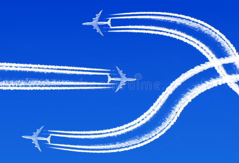 Heavy traffic stock illustration. Illustration of airliner - 30020284