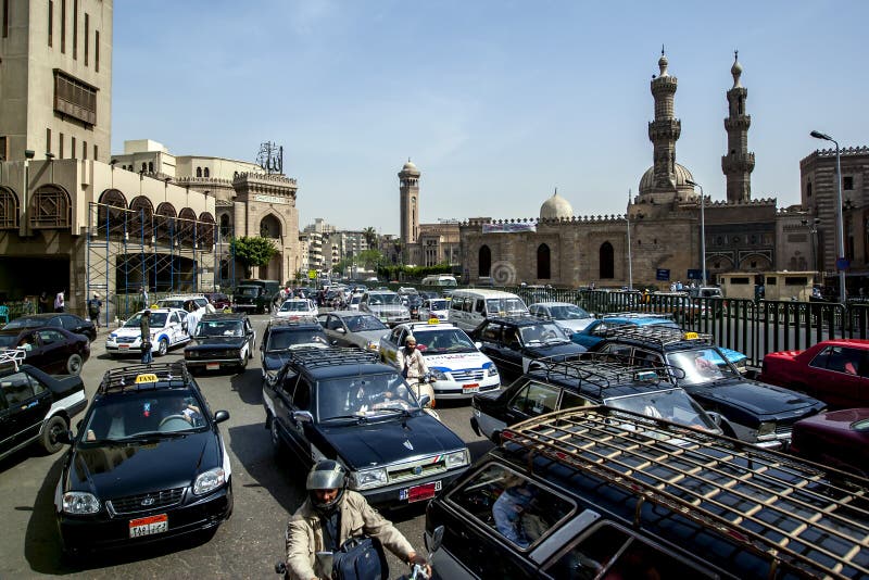 Traffic Jam in Cairo stock image. Image of congestion - 22975051