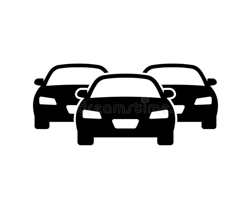 Heavy Traffic Jam Car Icon. Car Inventory Vector Icon Stock Vector ...