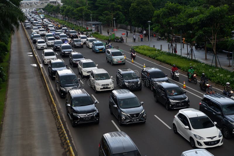 Heavy Traffic Jam during Rush Hour in Jakarta, Indonesia Editorial ... Heavy Traffic Jam during Rush Hour in Jakarta, Indonesia Editorial ...