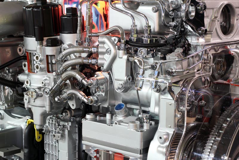 Heavy truck engine stock photo. Image of iron, gasoline - 24204544