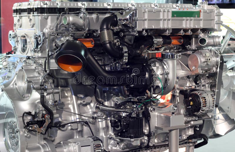 Truck engine stock photo. Image of drive, piston, cylinder - 4959156