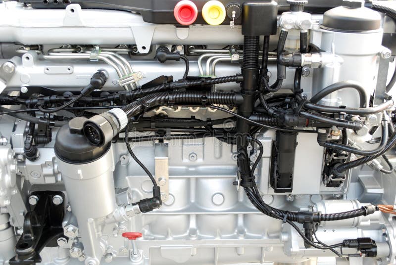 Truck engine stock photo. Image of drive, piston, cylinder - 4959156