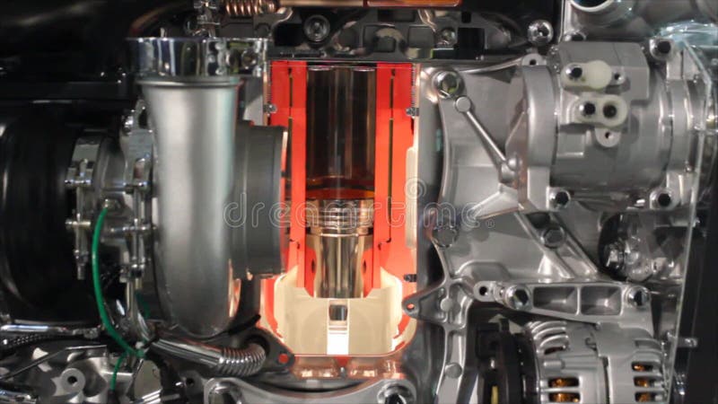 Truck Engine Pistons stock footage. Video of moving - 284800692