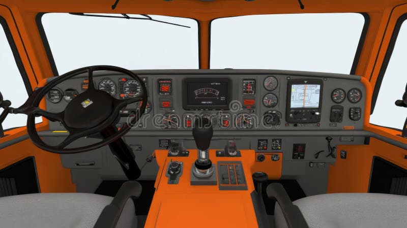 Heavy Vehicle Control Panel Design Stock Photo - Image of interface ...