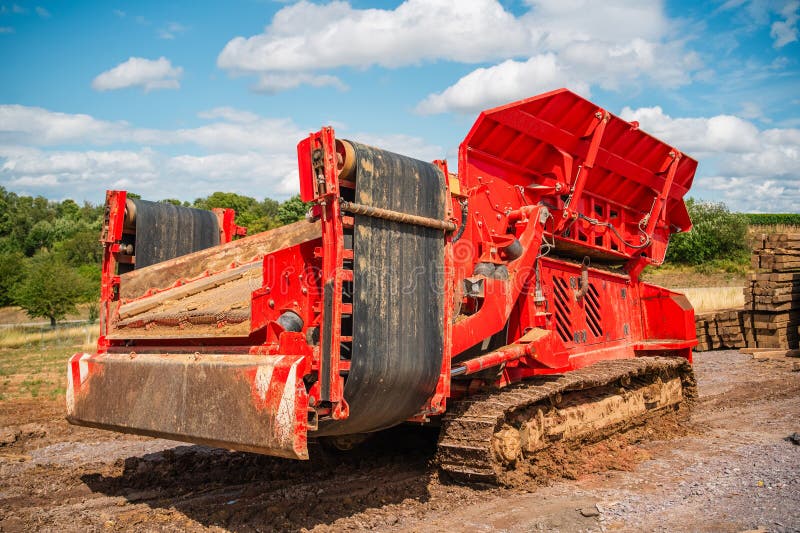 Heavy Vibrating Grinder Utility Machine Vehicle on a Construction Site ...