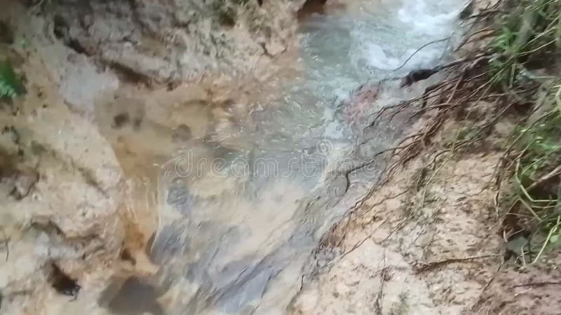 Heavy water flow stock video. Video of park, fall, water - 376393707
