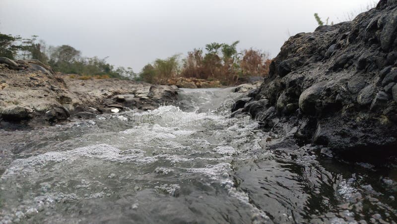 Heavy Water Flow in the Dry Season Stock Photo - Image of season, flow ...