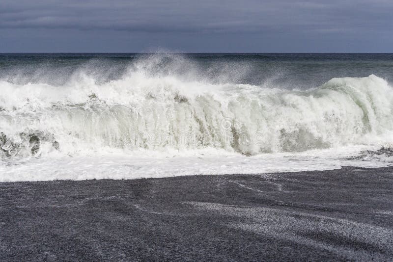 Heavy Waves with White Wave Crest Stock Photo - Image of lanzarote ...