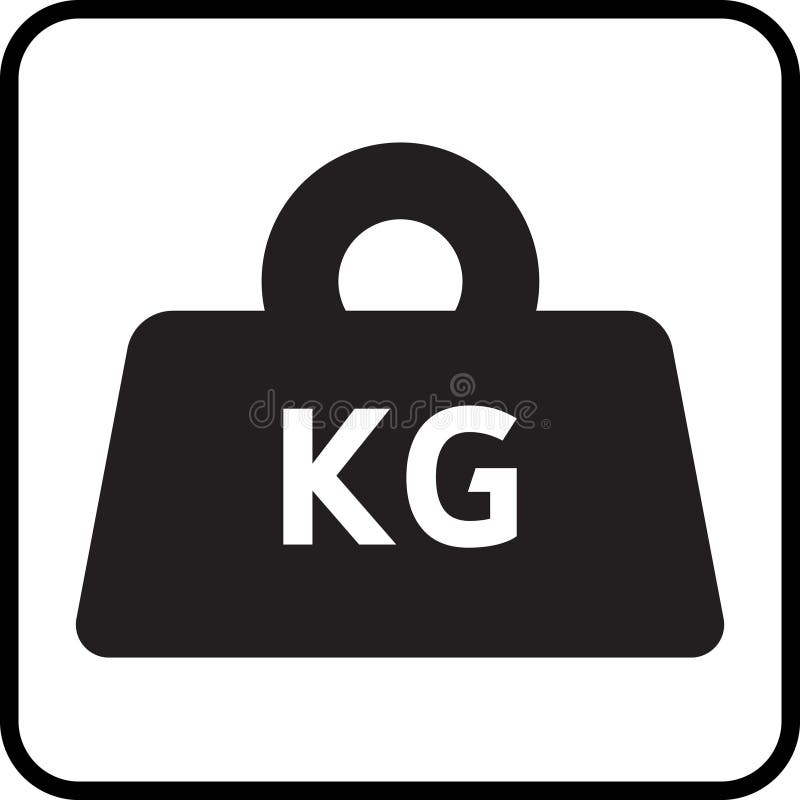 Heavy Weight Icon, Weight Icon, Mass Symbol, Weight Kilogram Icon ...