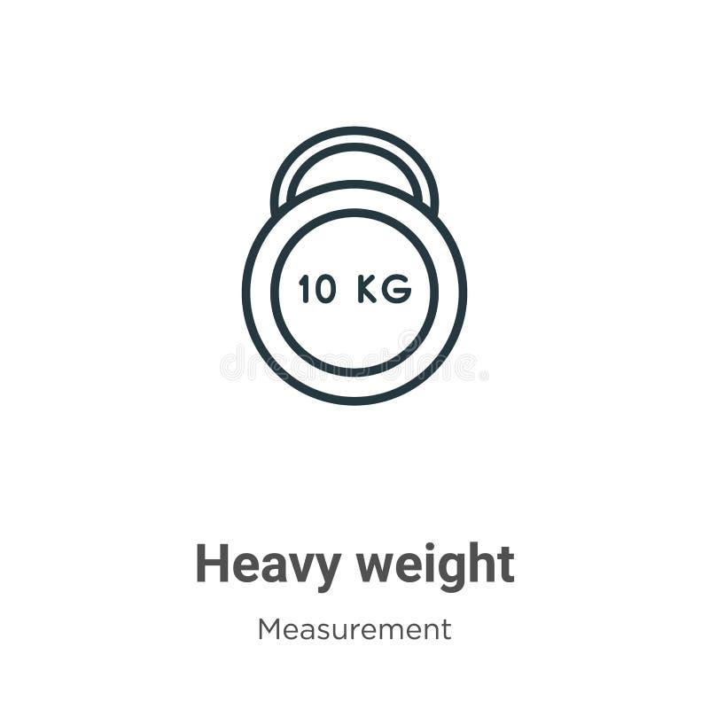 Heavy Weight Icon in Filled, Thin Line, Outline and Stroke Style ...