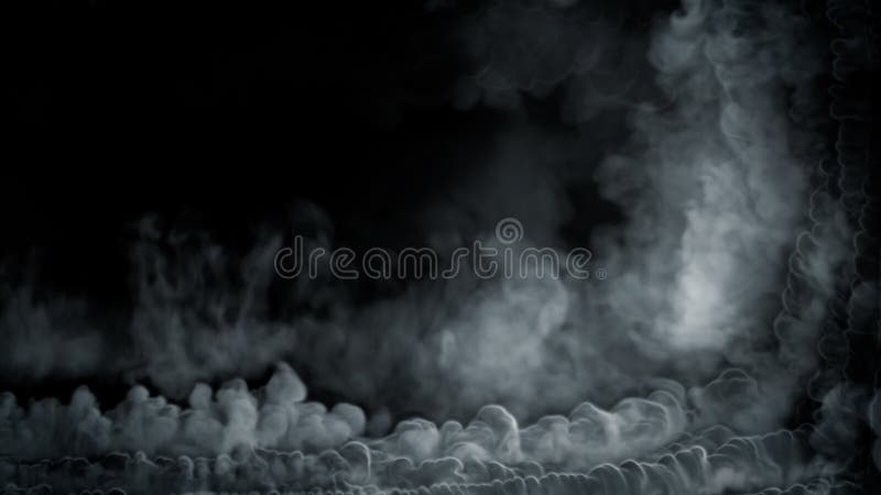 Heavy White Smoke or Clouds Corner Frame, Isolated - Abstract 3D ...
