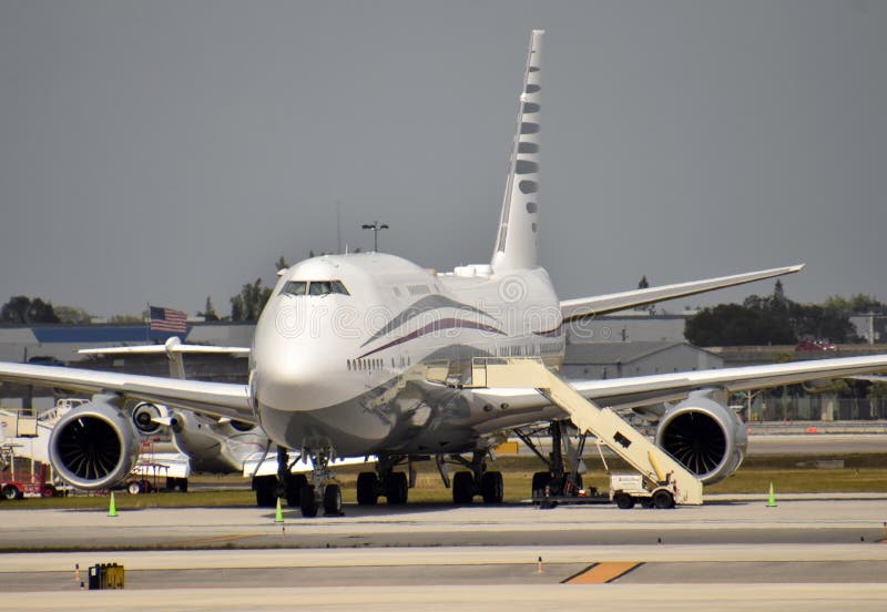 Heavy widebody VIP jet editorial photo. Image of aircraft - 210615351