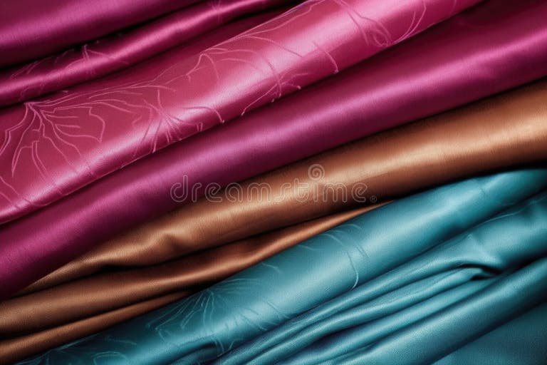 Heavyweight Silk in an Elegantly Folded Layout Stock Illustration - Illustration of generated ...