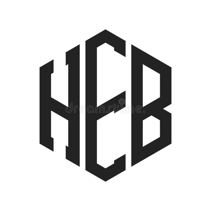 HEB Logo Design. Initial Letter HEB Monogram Logo Using Hexagon Shape ...