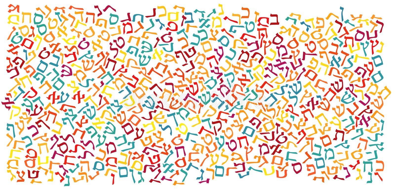 Hebrew alphabet background stock illustration. Illustration of kabalah ...