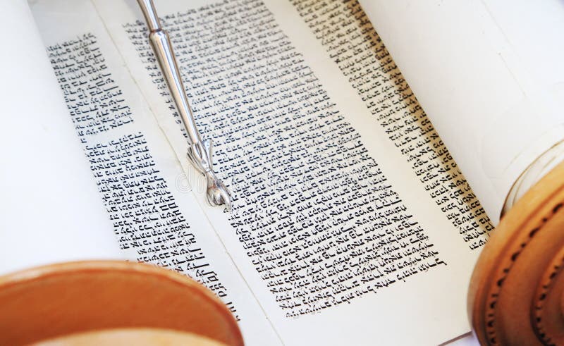 Yad and Torah Scroll stock photo. Image of language, holy - 21544282