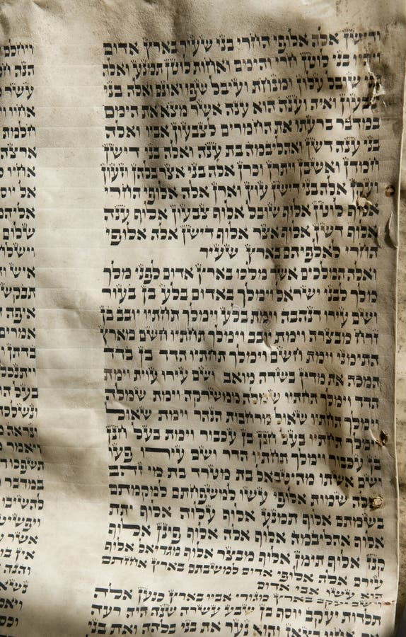 Hebrew Bible text stock image. Image of judaism, ancient - 25053341