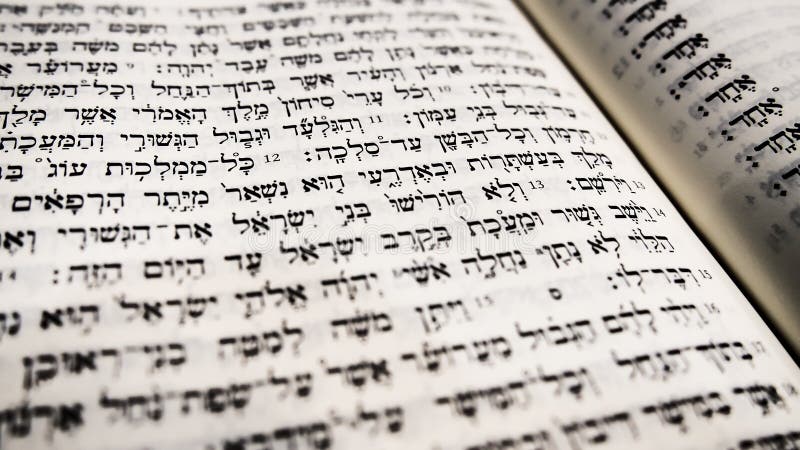 Hebrew text from Tanakh stock photo. Image of text, christian - 63845624