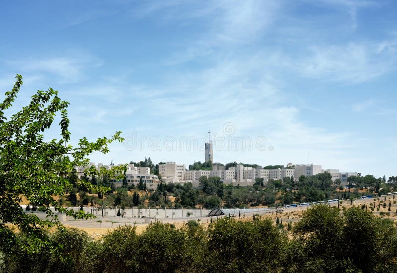 Hebrew University on Mount Scopus Stock Image - Image of buildings ...