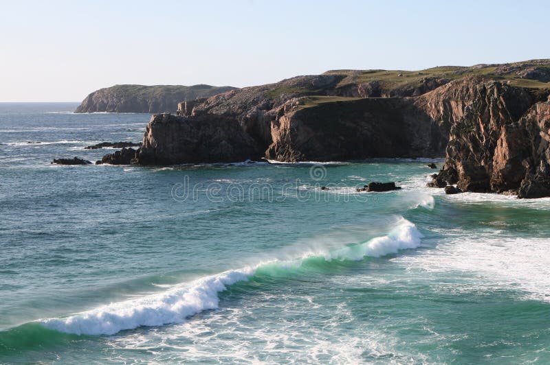 Staffa Shore stock photo. Image of storm, coastline, shore - 6143634
