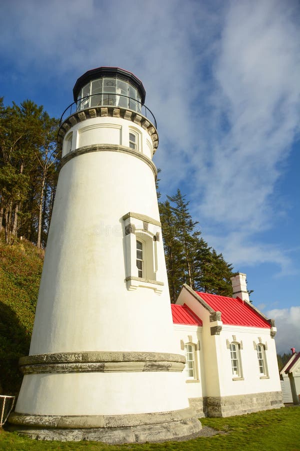 Heceta Head Lighthouse, Central Oregon Coast Stock Image - Image of ...