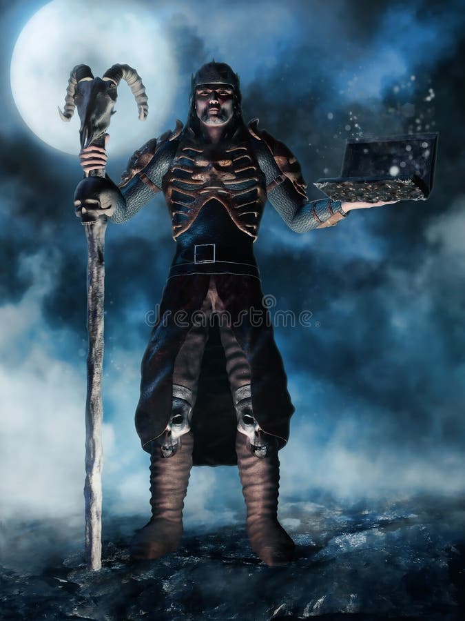 Hechicero ilustración del vector. Ilustración de revestimiento - 26708493