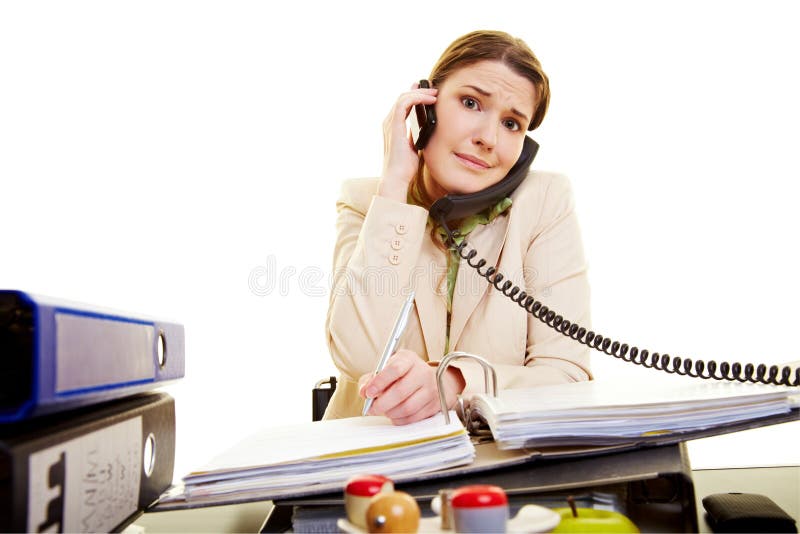 Hectic at the workplace stock photo. Image of business - 15142638