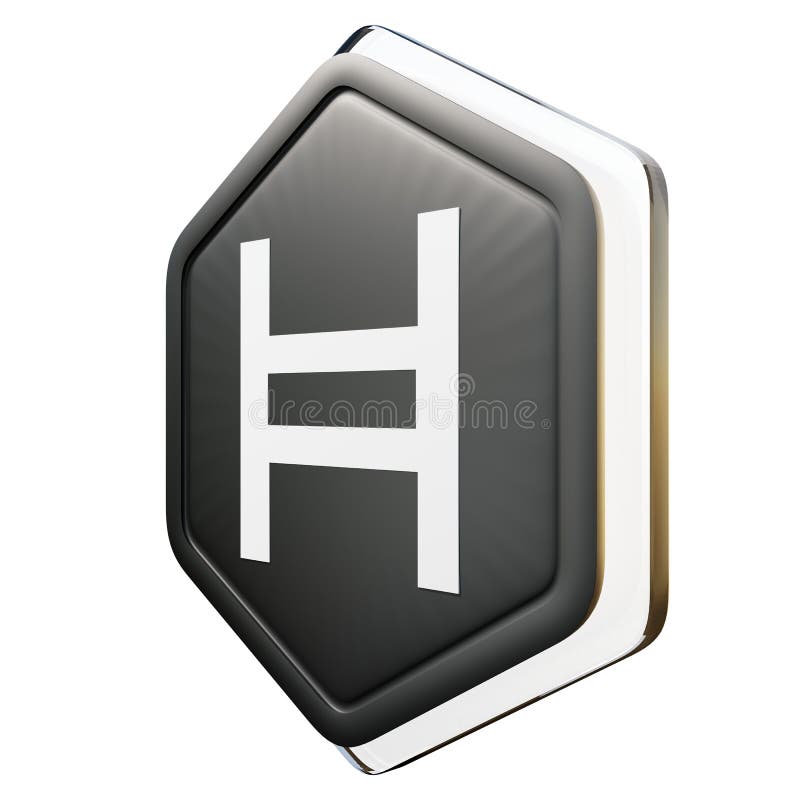 Hedera (HBAR) Badge Right View Stock Illustration - Illustration of ...