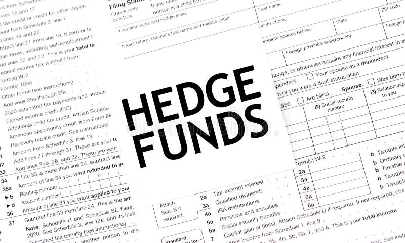 HEDGE FUNDS Words on Paper Sheet with Documents Stock Image - Image of ...