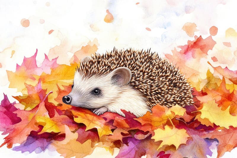 A Hedge Plant Sits Atop a Stack of Leaves, Perfect for Gardening or ...