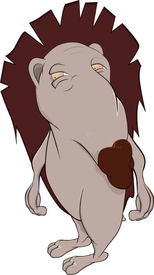 Sad hedgehog stock vector. Illustration of funny, protection - 14095029