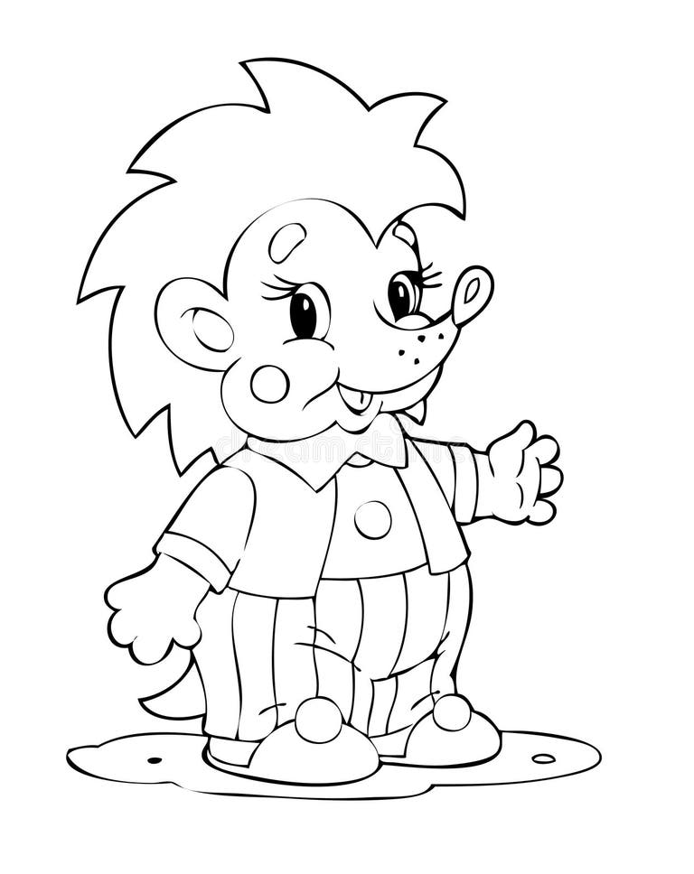 Charming Hedgehog Investigates Stock Illustrations – 725 Charming ...