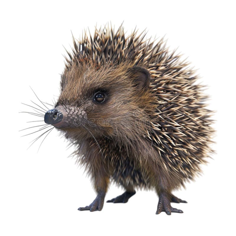 Hedgehog Animal on Transparent Background - Ai Generated Stock ...